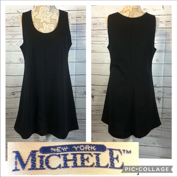 Michele New York | Dresses | Vintage Michele New York Black Dress Nwt ...